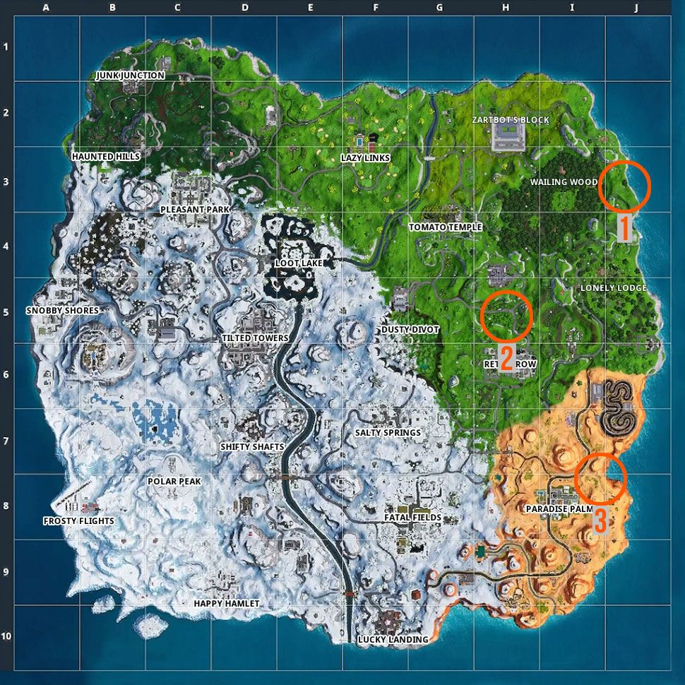 Fortnite Shooting Galleries - where to find them all for the Season 7 ...