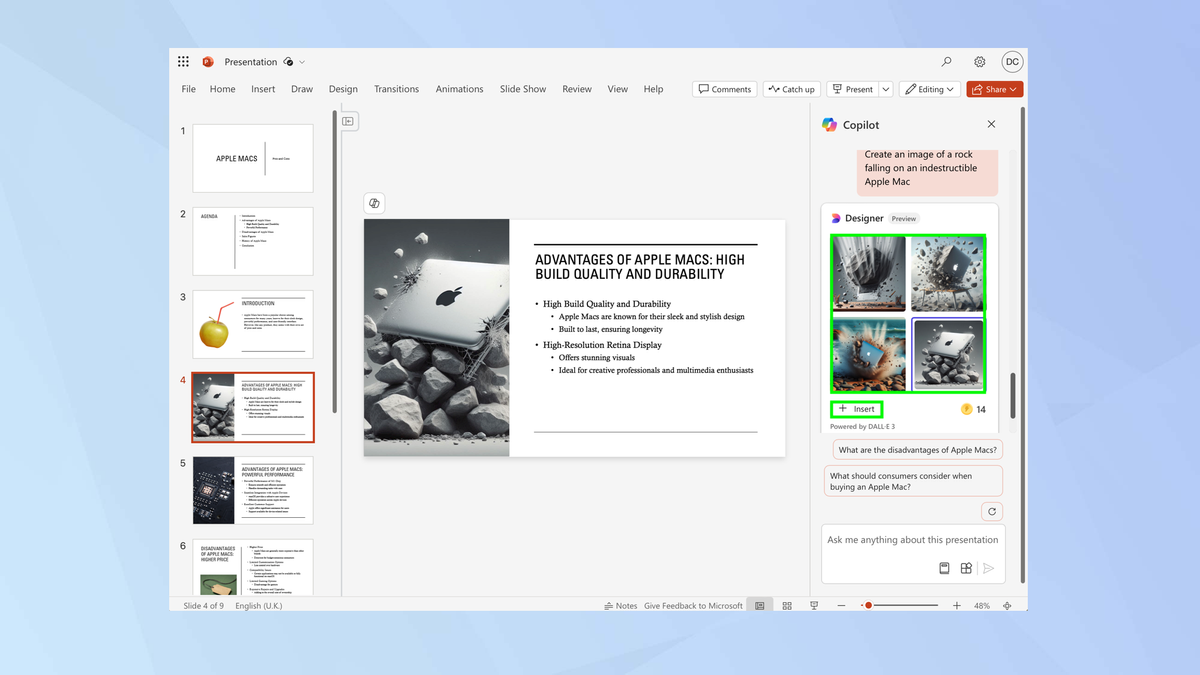 How to use Copilot to add images to PowerPoint | Tom's Guide