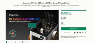 3D printer maker SnapMaker raised a staggering $7.8 million on the ...