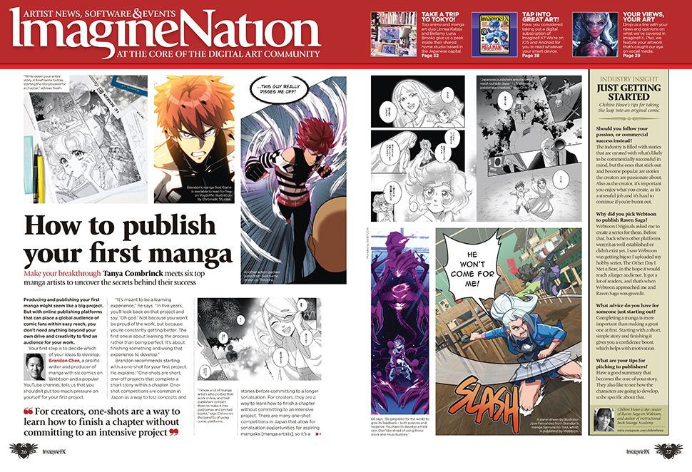 Check out some masterful manga with issue 251 of ImagineFX | Creative Bloq