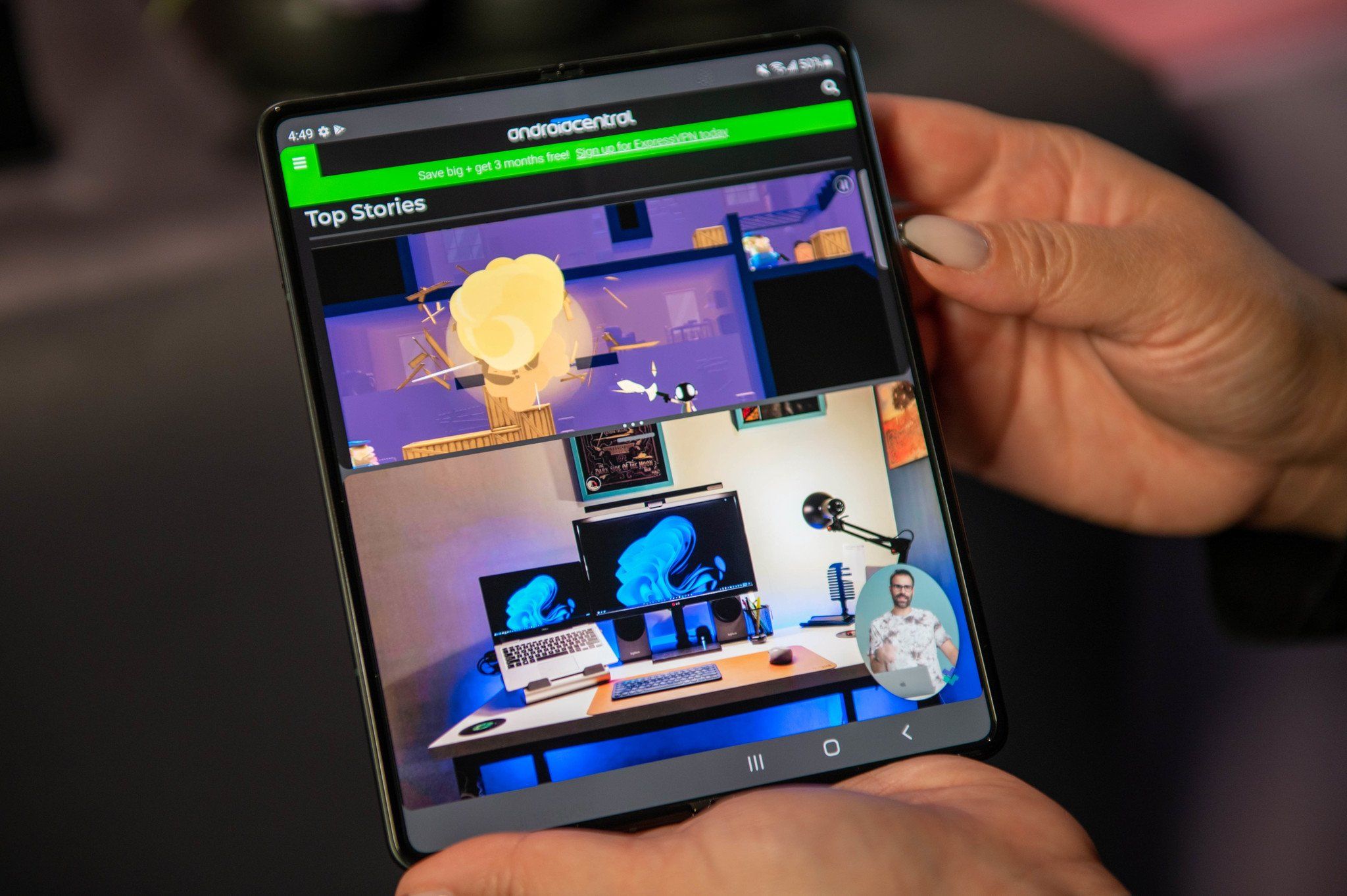 The Galaxy Z Fold 3 Under Panel Camera is the result of a more ...