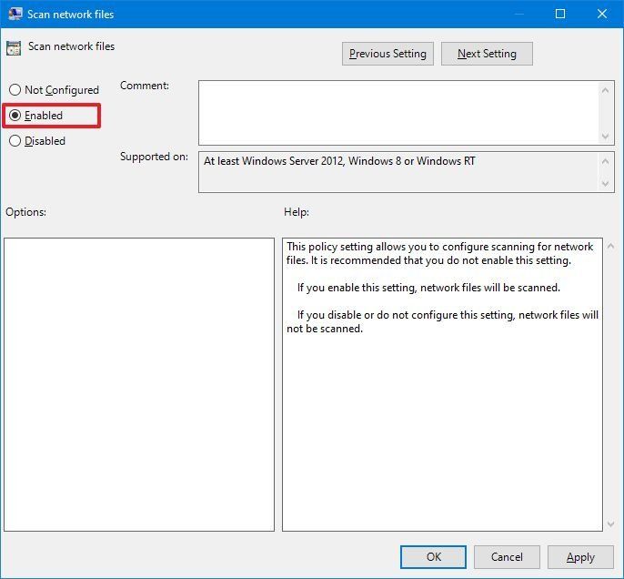 How to enable network file scanning with Microsoft Defender Antivirus ...