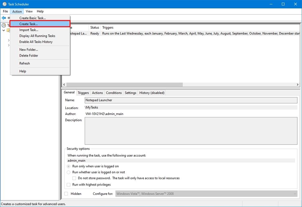 How To Create An Automated Task Using Task Scheduler On Windows 10 1179