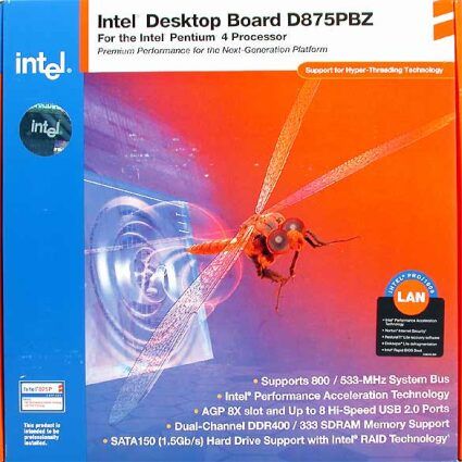 Intel D875PBZ: Spartan, Slow, Expensive, Continued - Mobo Tsunami! 24 ...