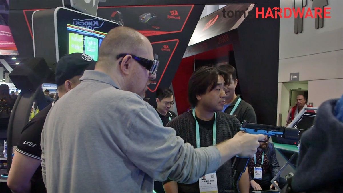 This Arcade Game Lets You Shoot Real Pellets At Virtual Targets Toms Hardware
