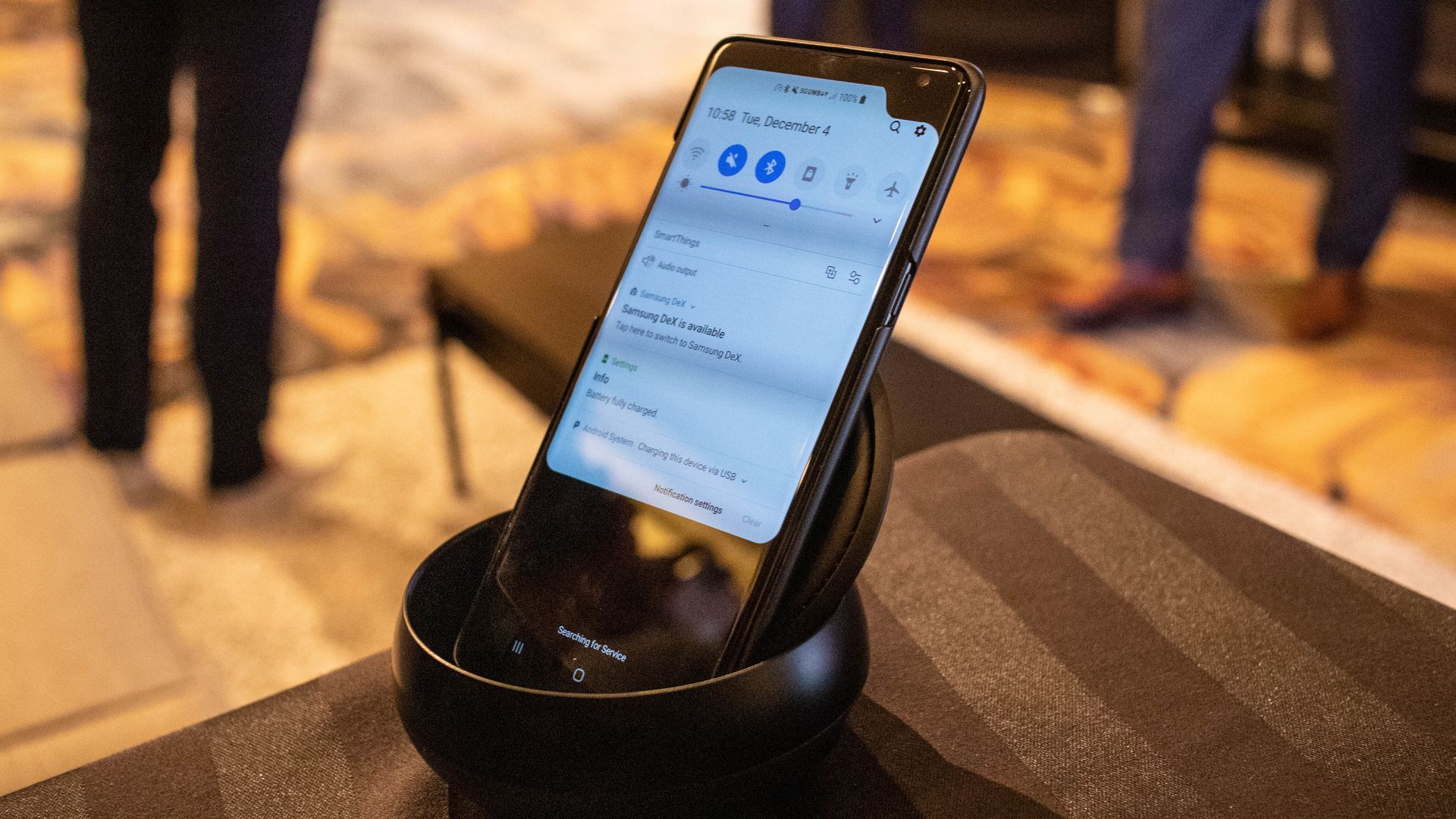 This Samsung 5G prototype phone has a notch... but it's in the corner ...