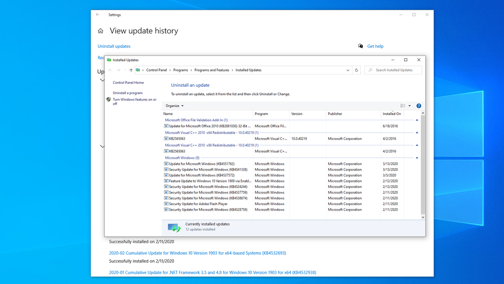 How to uninstall a Windows 10 update | TechRadar