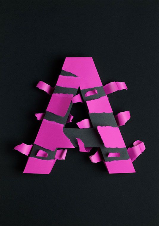 Beautiful 3D font crafted with paper | Creative Bloq