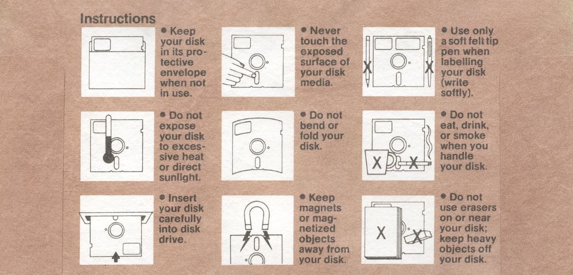 Take a look back at the retro stylings of these '80s floppy disk ...