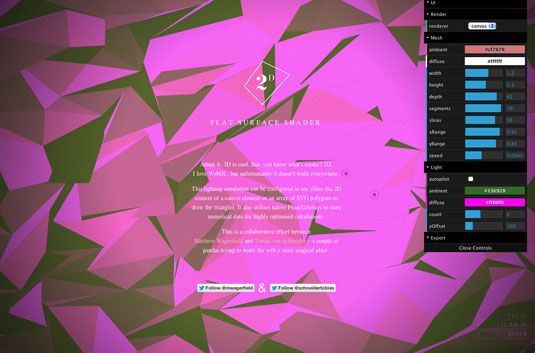 Make art using code with the Flat Surface Shader | Creative Bloq