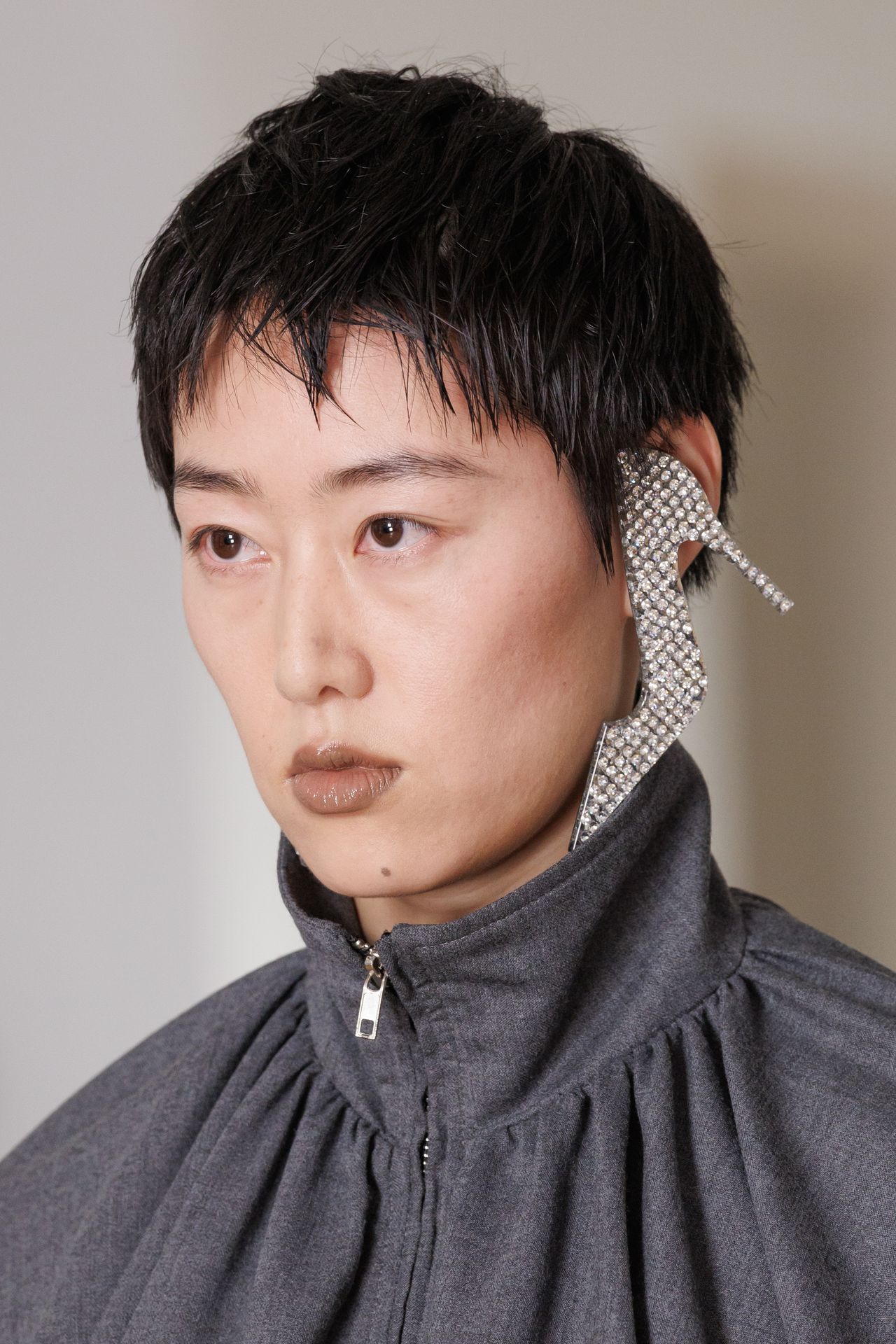 Abra A/W 2025 beauty: furry wigs and ‘greige’ lipstick | Wallpaper*