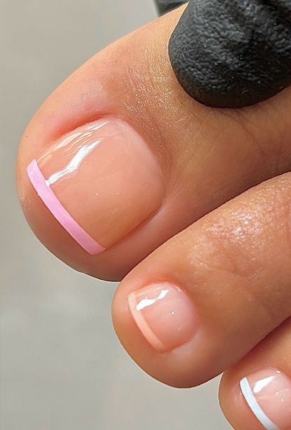 The Pink French Pedicure Will Be 2025's Biggest Pedi Trend | Who What Wear