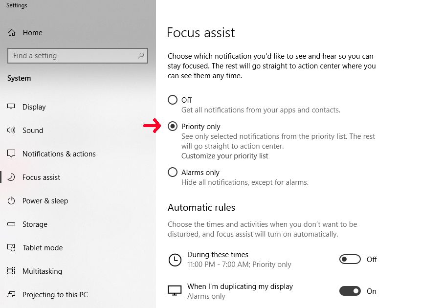 How to use Focus Assist to Control Notifications in Windows 10 | Tom's ...