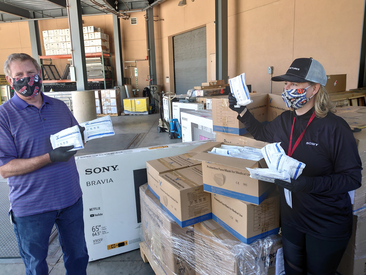 Sony Electronics Donates N95 Masks to Local Hospitals | AVNetwork