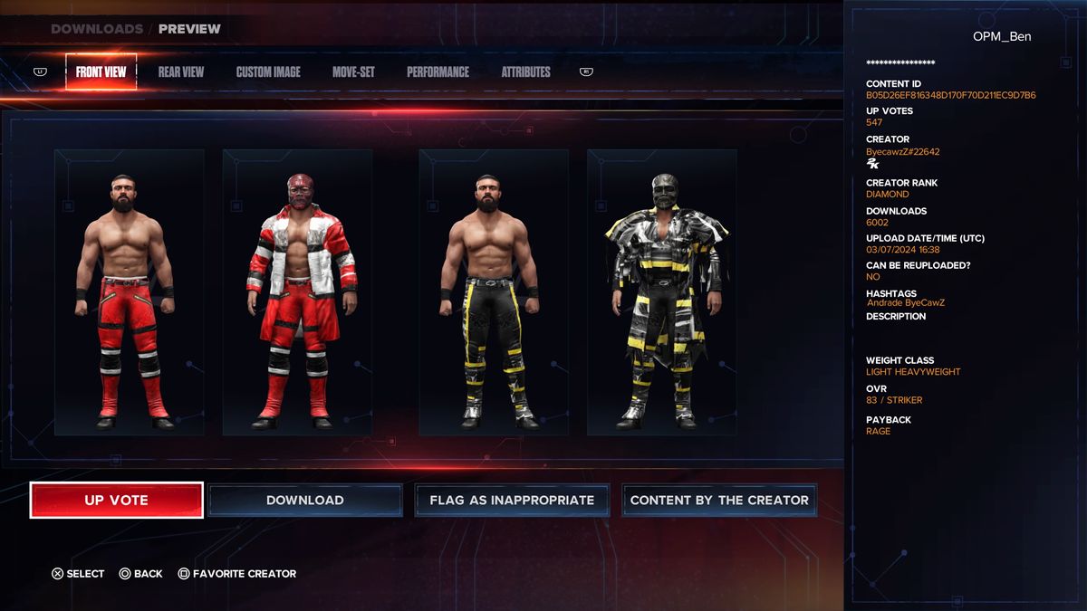 The best WWE 2K24 CAWs for you to download right now | GamesRadar+