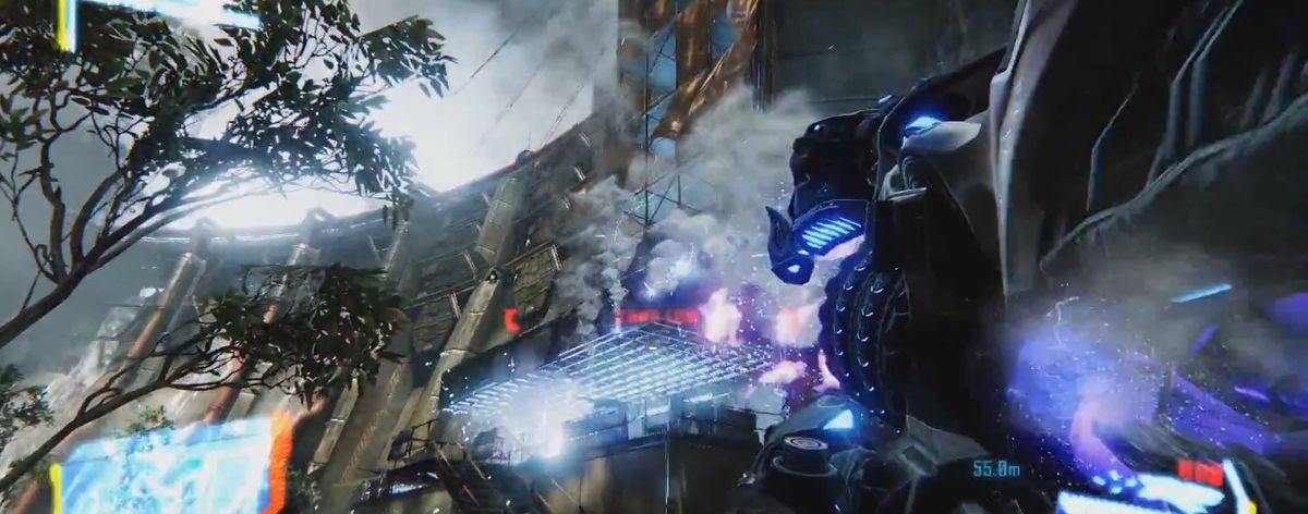Crysis 3 trailer blows a dam using stealth and shotguns, also bombs ...