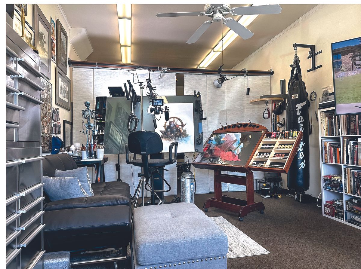 Inside the artist's studio: see the ever-evolving workspace of Mike ...