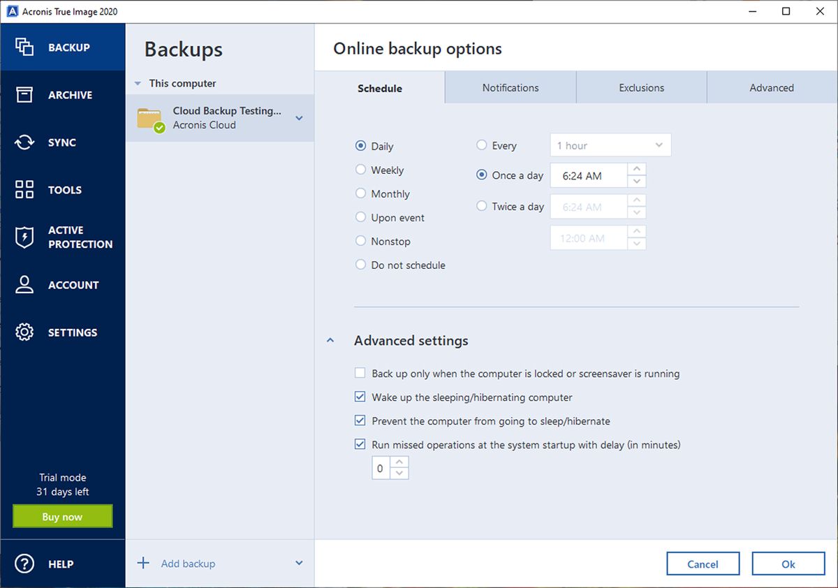 Acronis Cyber Protect Home Office cloud backup review | Tom's Guide