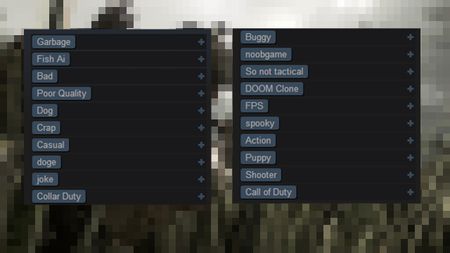 Try to guess these games by their outlandish, absurd Steam Tag pages ...