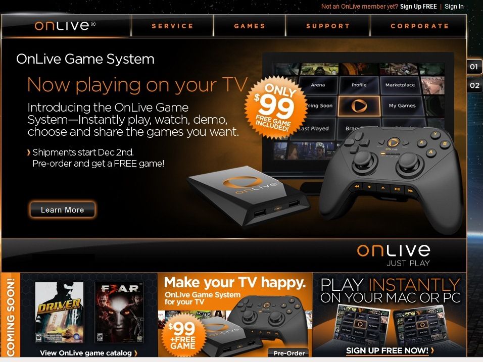 OnLive To Offer Flat rate Fee For Back Catalogue Games TechRadar