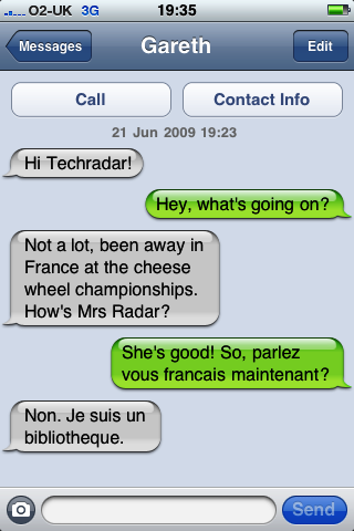 Apple iPhone 3GS - Messaging - iPhone 3GS review - Page 5 | TechRadar