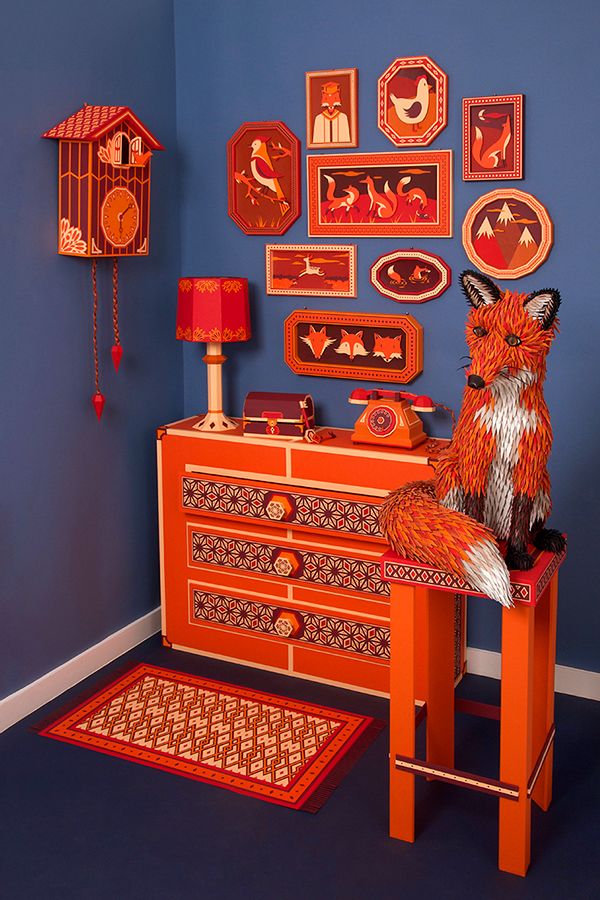 Paper art window display is more than just foxy | Creative Bloq