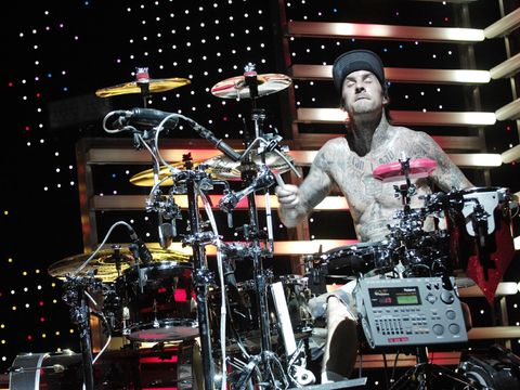 Travis Barker's drum setup: Blink-182/solo drummer's kit in pictures ...