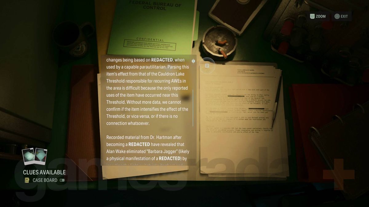 How to come up with a new plan in Alan Wake 2 | GamesRadar+