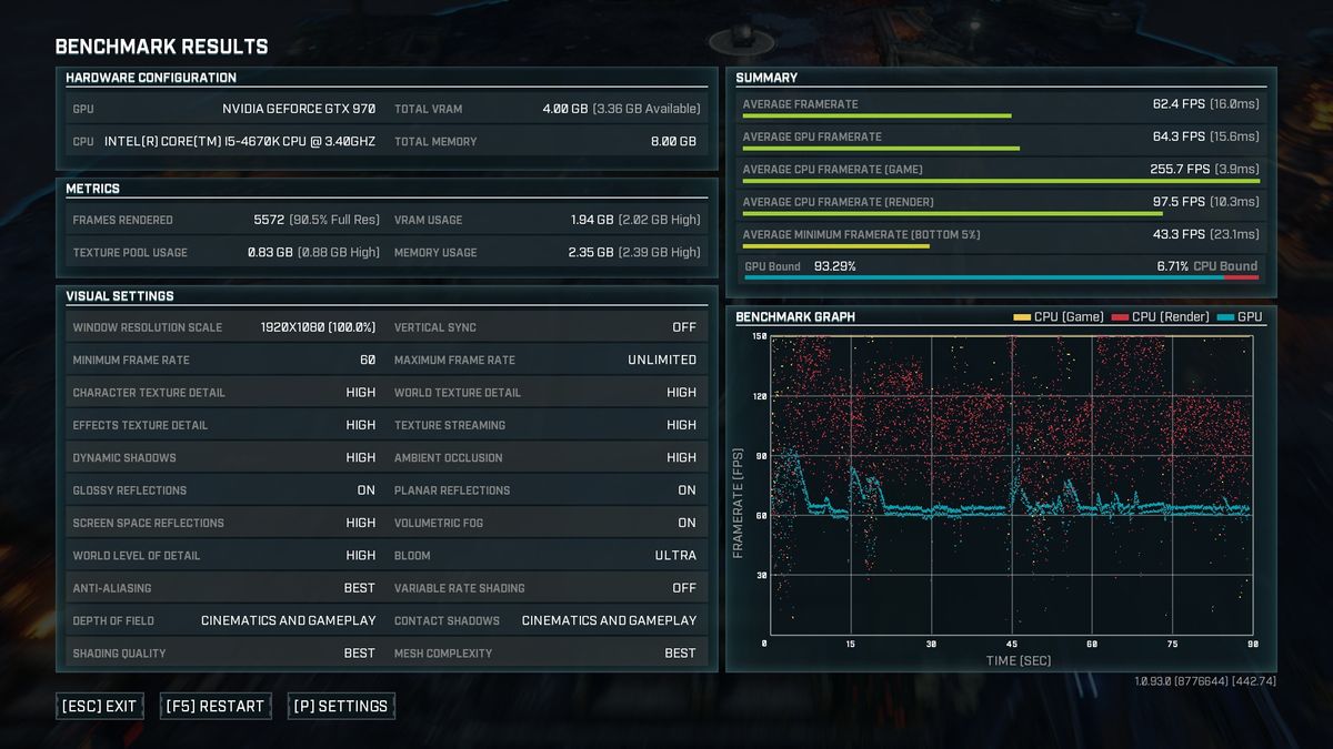 Gears Tactics has the best graphics option menus I've ever seen and ...