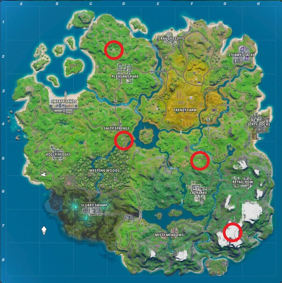 Fortnite food truck locations map: How to find them all | Tom's Guide