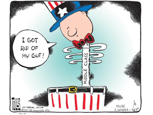 Political cartoon middle class U.S. | The Week