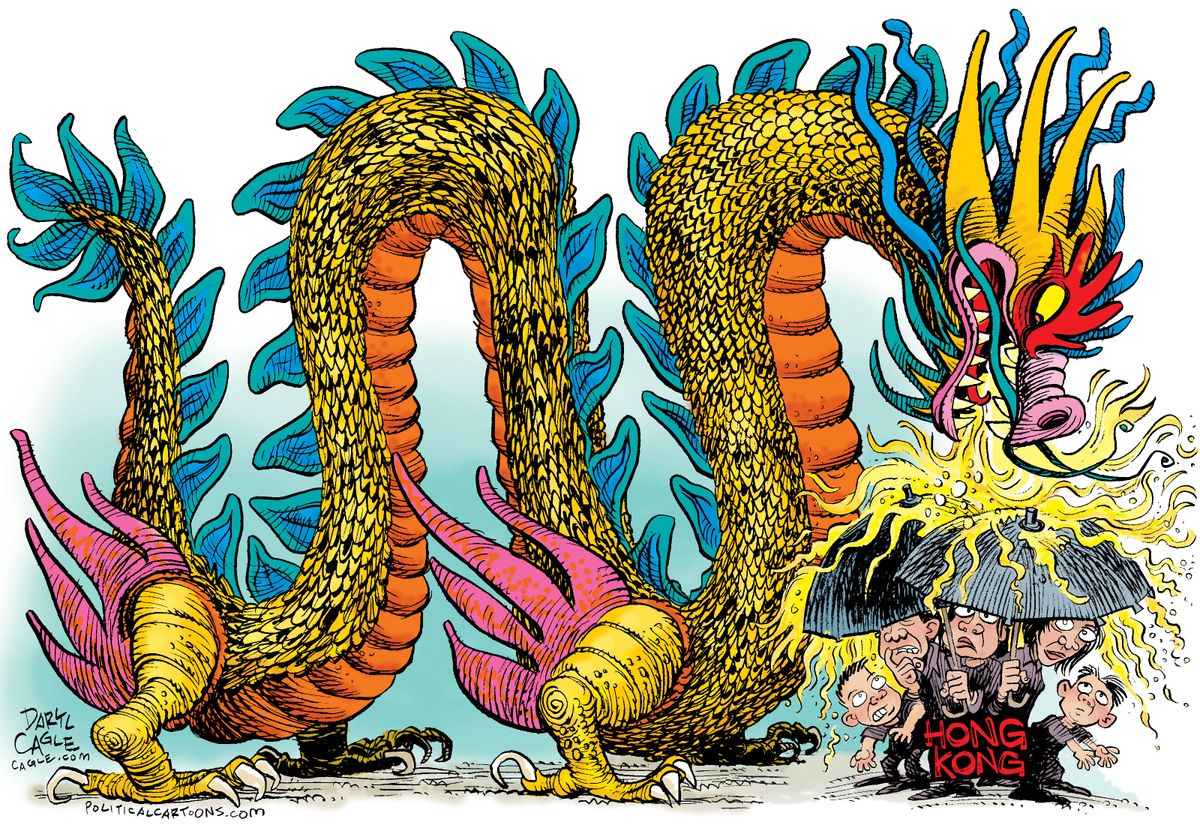 Political Cartoon Hong Kong China Communist Regime Dragon | The Week