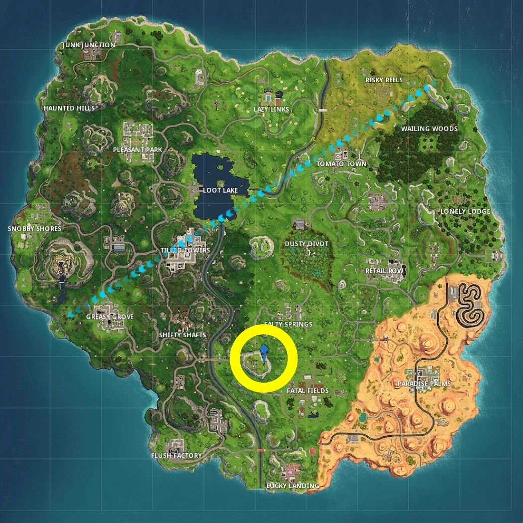 Fortnite: Flush Factory treasure map location | PC Gamer