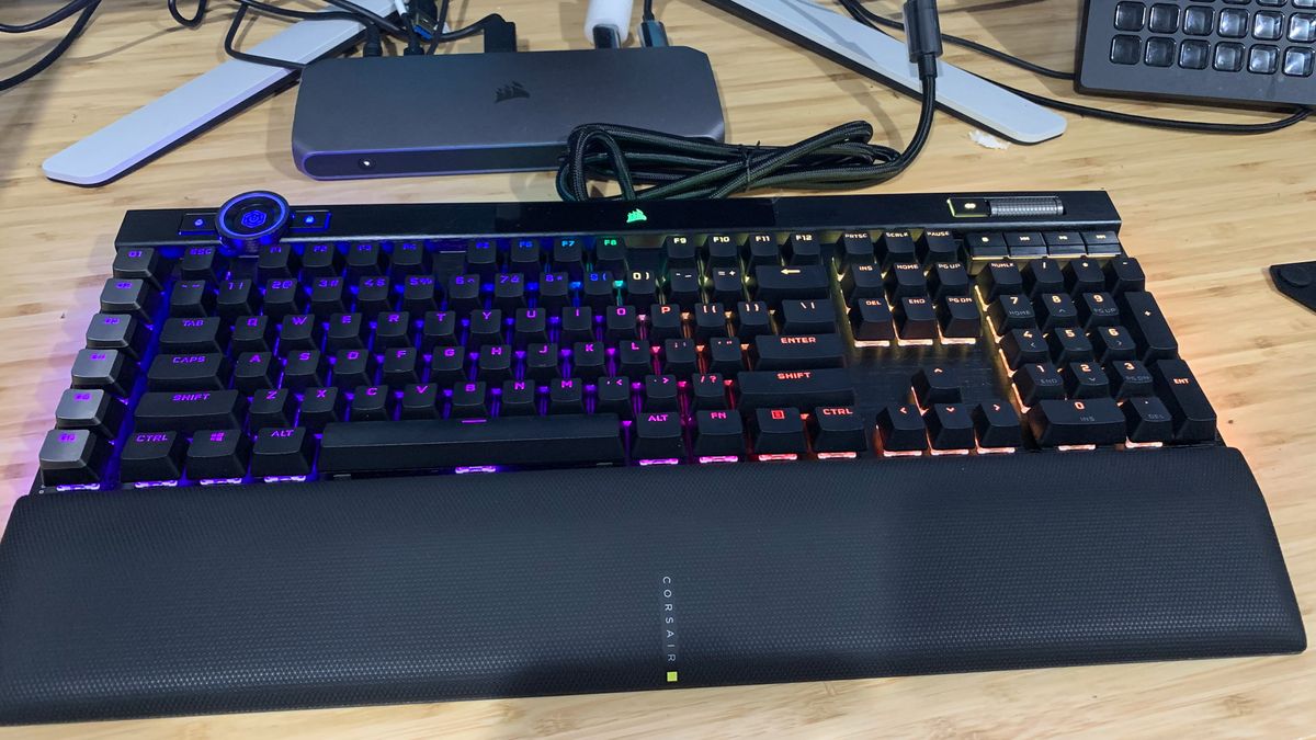 Corsair K100 RGB Mechanical Gaming Keyboard review | Laptop Mag