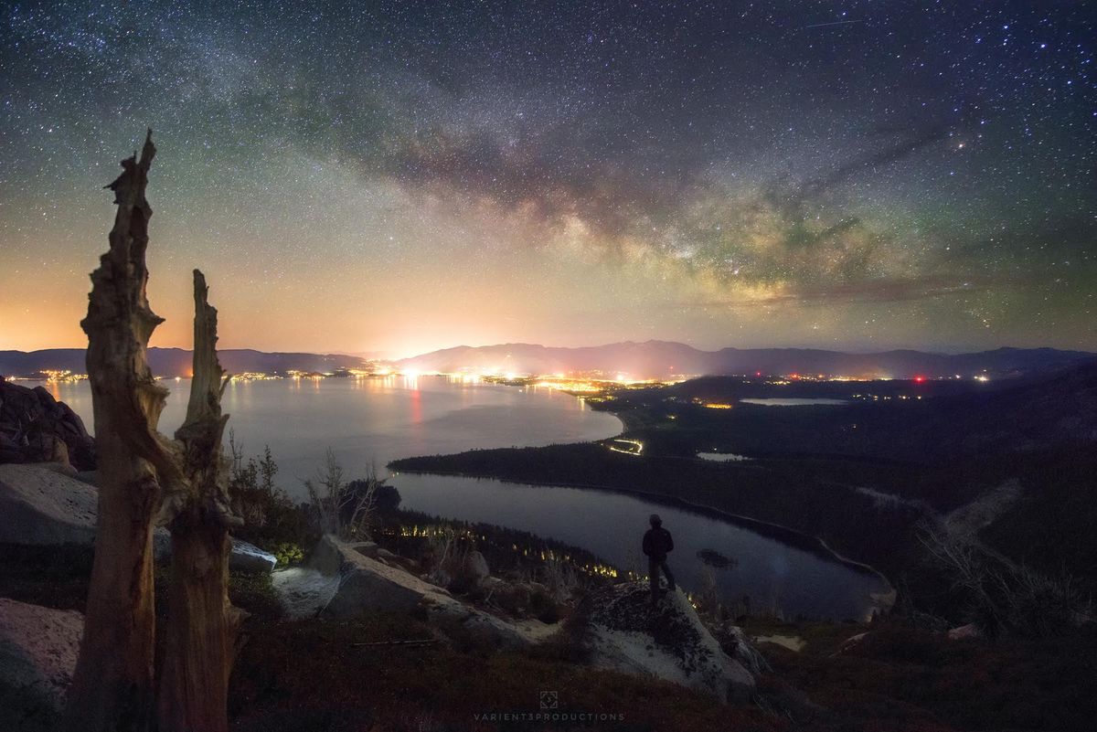 Lights Over Tahoe: Milky Way Glimmers Over Emerald Lake | Space