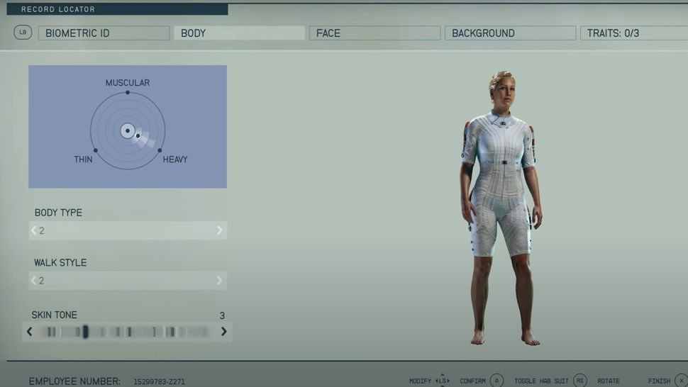 Starfield character creation and customization explained | TechRadar