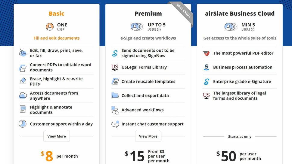 pdfFiller review | Creative Bloq