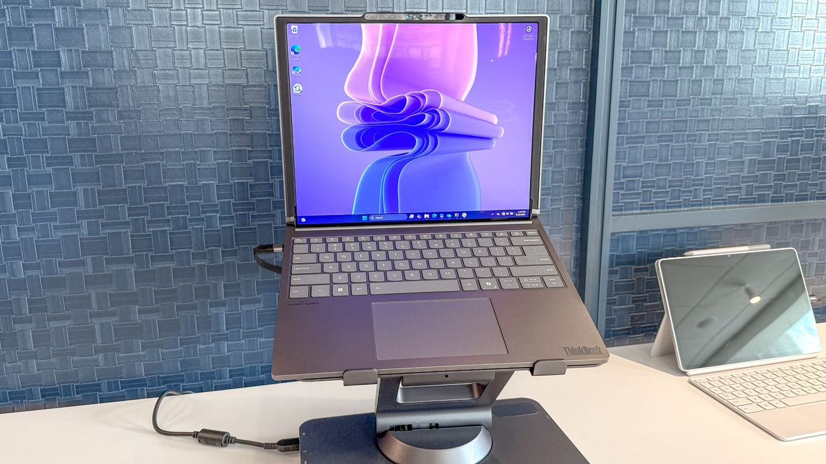 Lenovo just unveiled a concept that combines a laptop stand with a USB ...