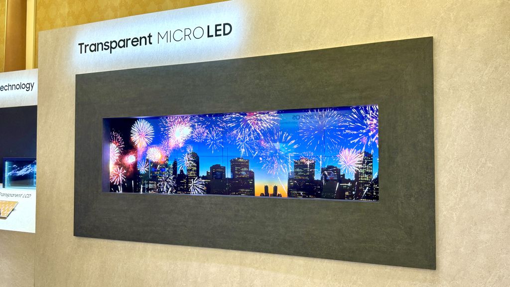 Samsung just revealed a transparent microLED TV at CES 2024, and I saw ...