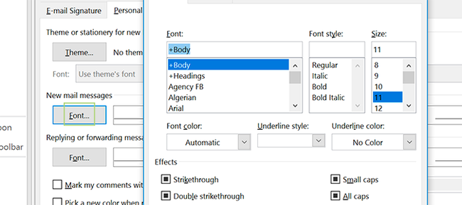 How to Change the Default Look and Size of Fonts in Outlook | Laptop Mag