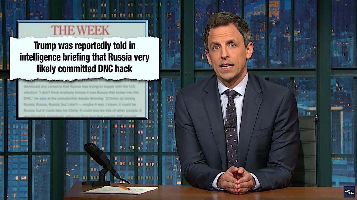 Seth Meyers makes some good points about Donald Trump and Russian ...