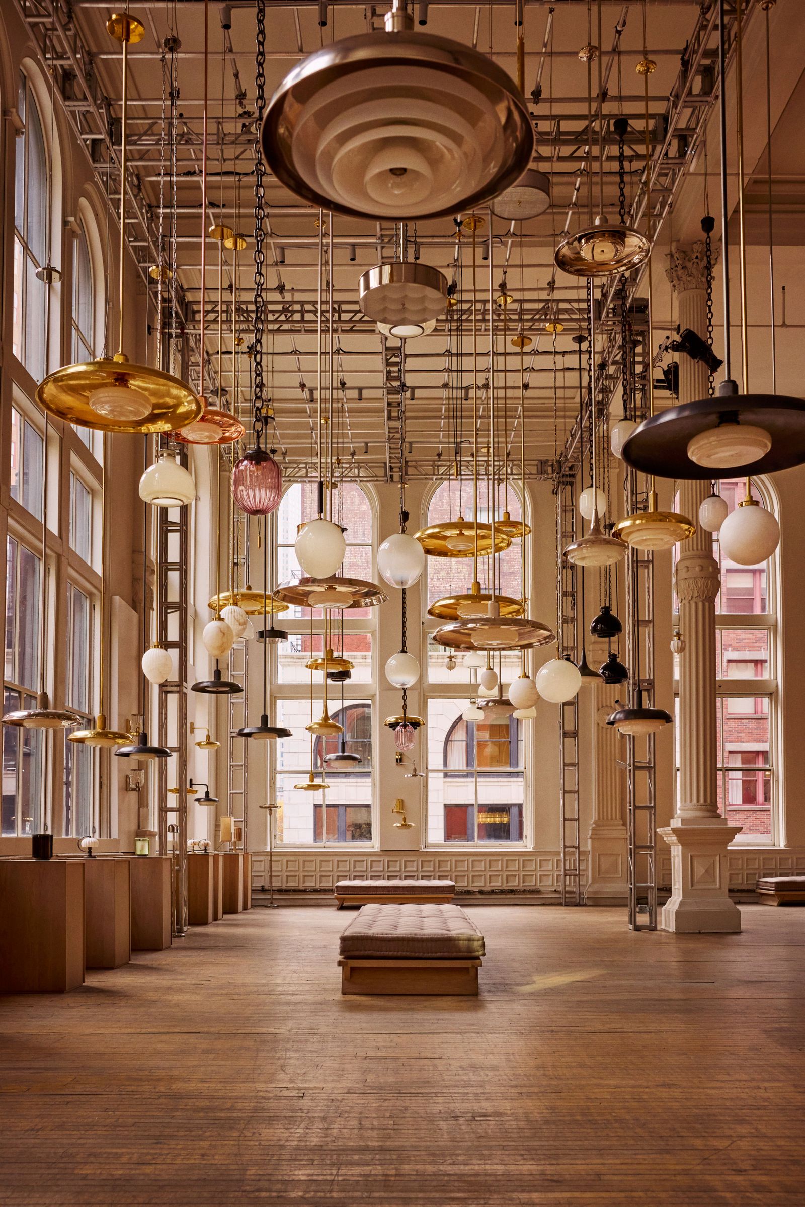 Roman and Williams’ celestial New York lighting exhibition | Wallpaper*