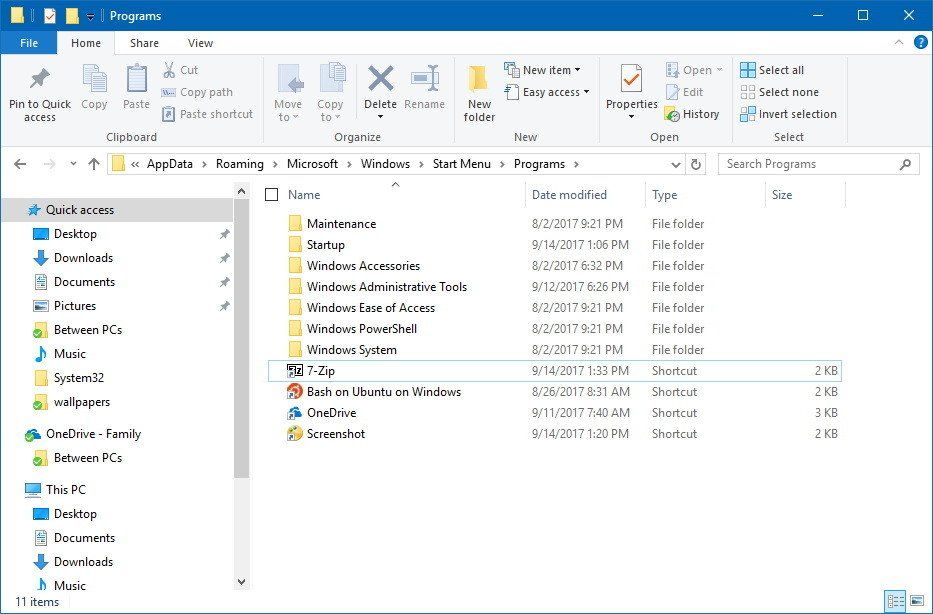 How to add app shortcuts to the Start menu manually on Windows 10 ...