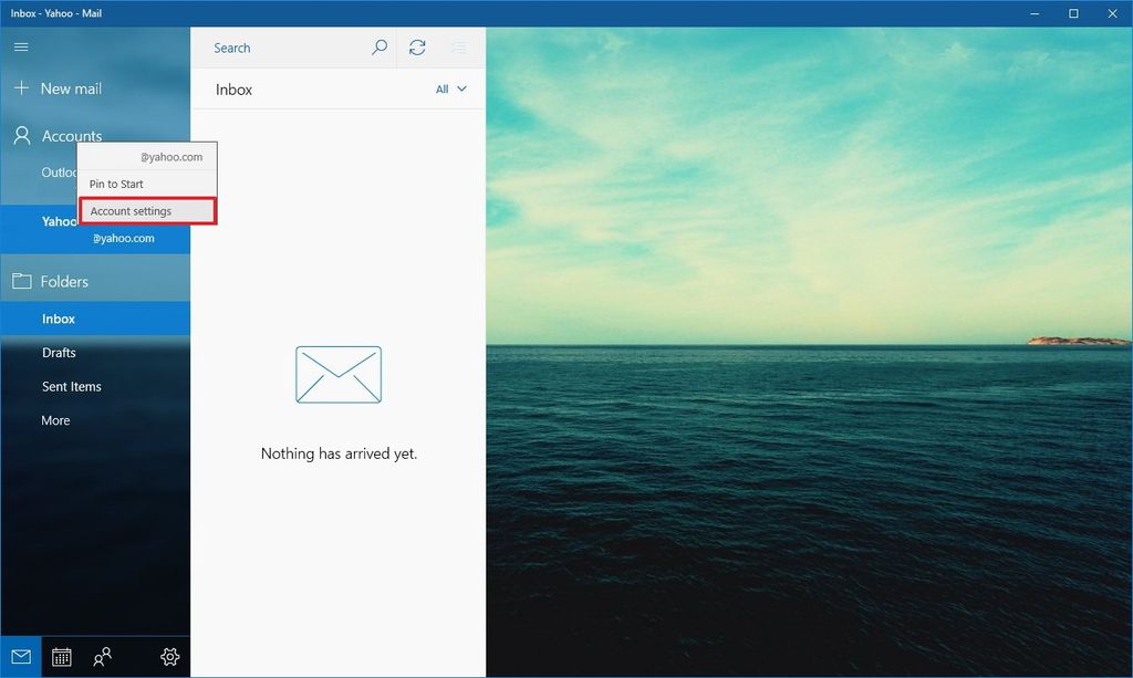 How to set up a Yahoo email account in the Mail app on Windows 10 ...