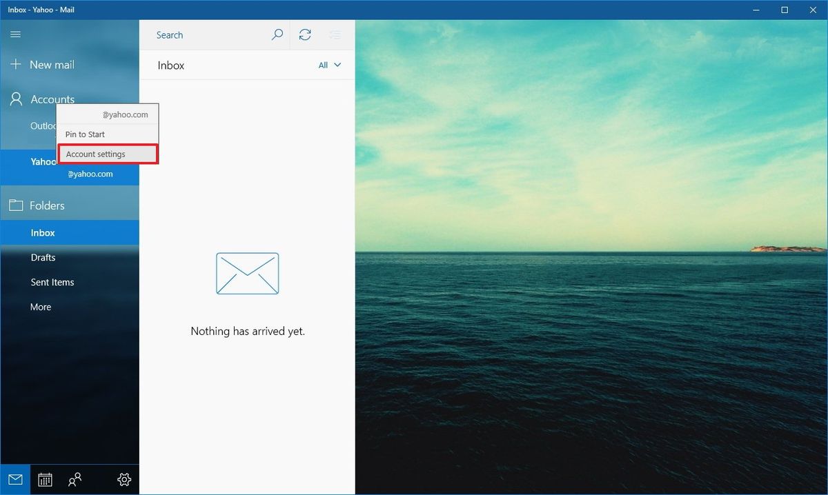 How to set up a Yahoo email account in the Mail app on Windows 10 ...