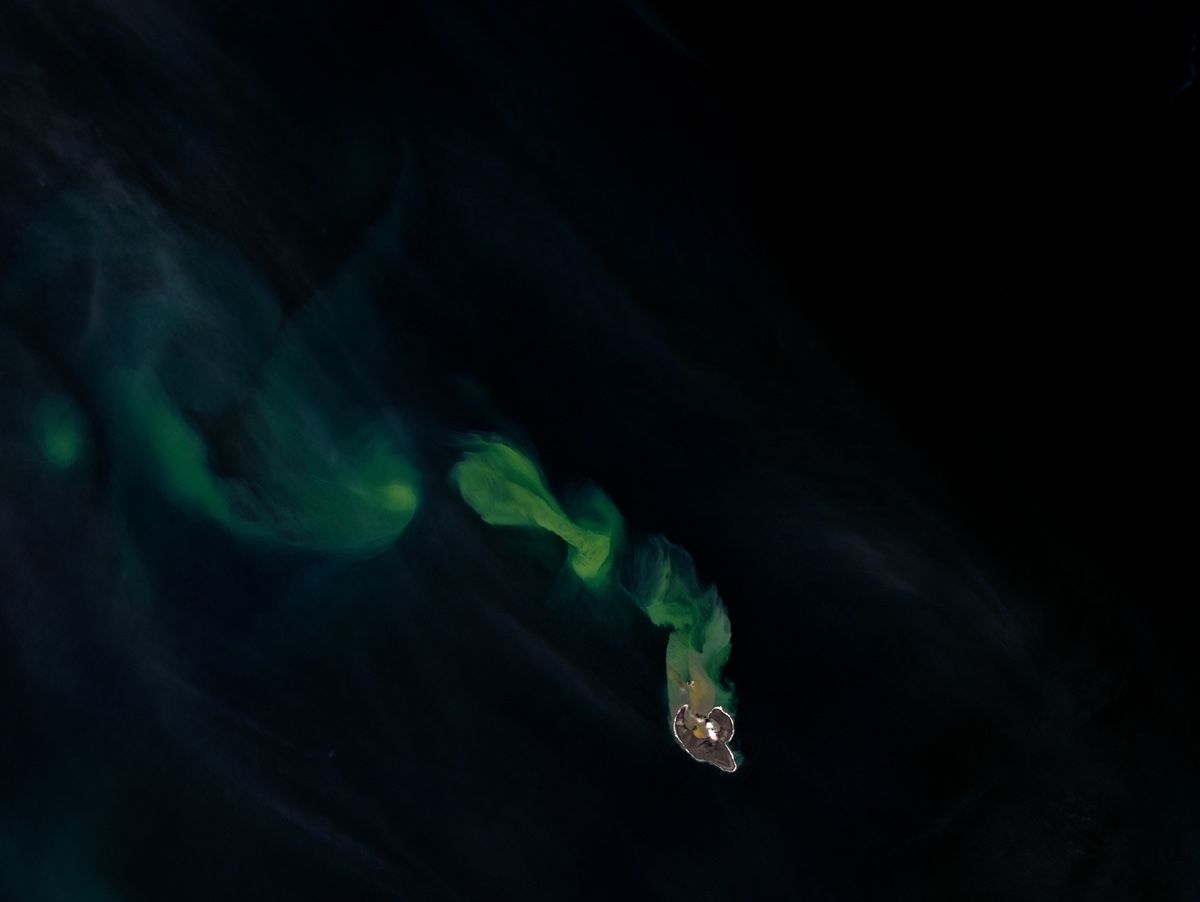 Pretty Volcanic Plume Seen in Space Image | Space