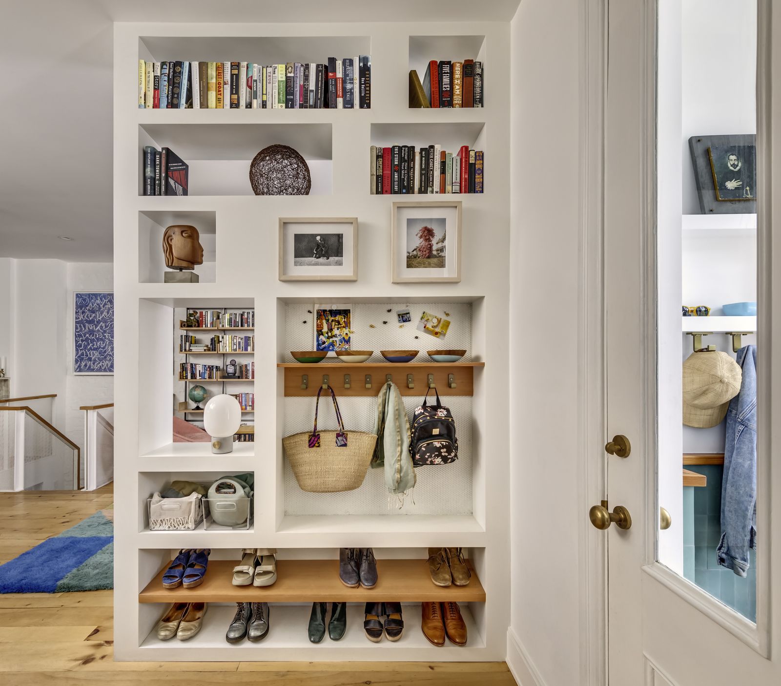 This entryway storage idea is so genius, and every home can copy it