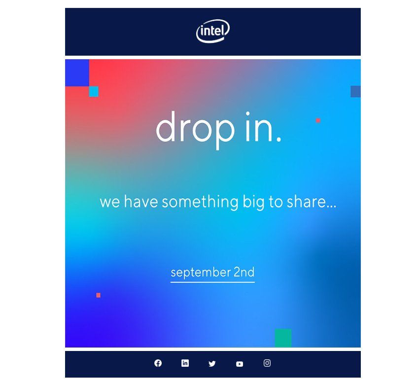 Intel announces September 2 event, likely teasing 11th Gen Tiger Lake ...