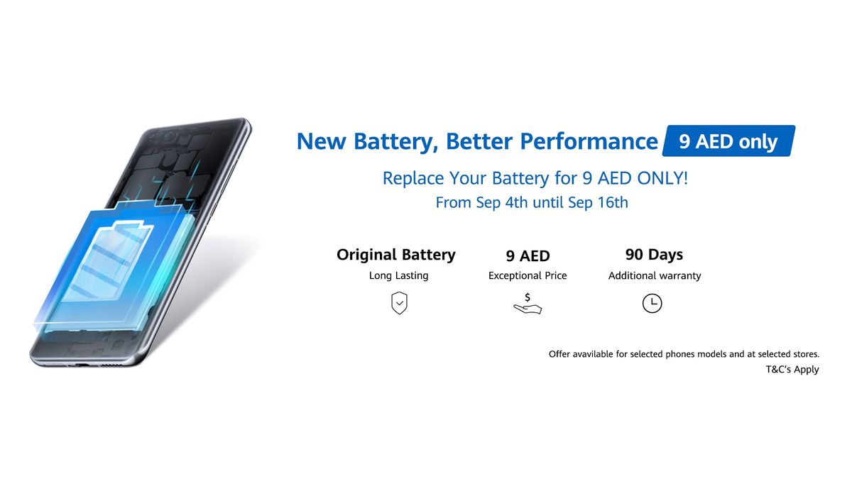 Huawei launches special “New Battery, Better Performance” user-benefit ...