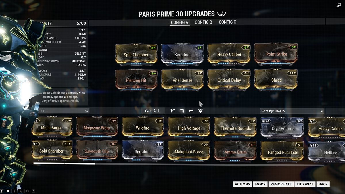 Warframe Mods: Applying and Combining Mods - Warframe Mods Guide - Page ...